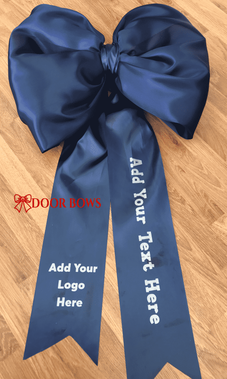 Custom Printed Bows For New Builds - Add Company Logo & Text