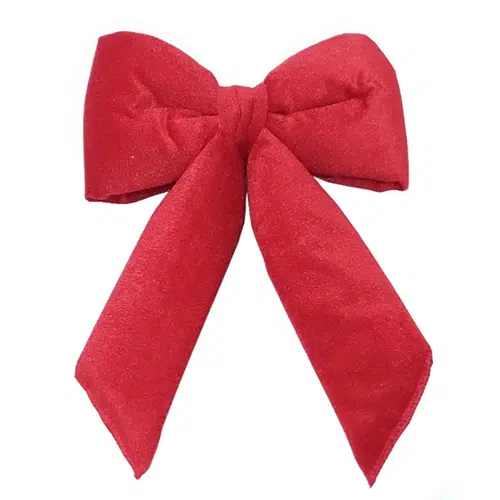 Red Velvet Bow - 45cm - Christmas Door Bows